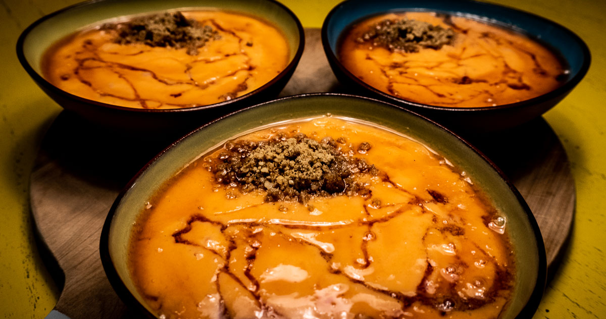 Creme de Papaya mit Cassis | Puramanteca Foodblog